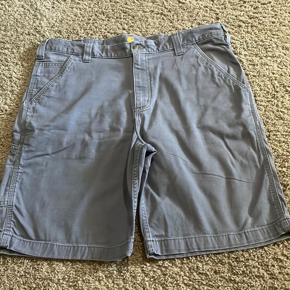 Men’s Carhartt Gray Carpenter Utility Work Shorts Sz … - Gem